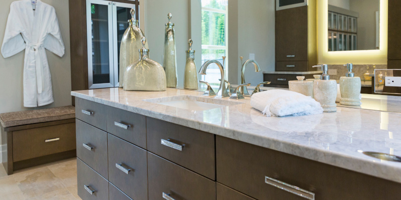 Quartz Bathroom Countertops, Raleigh | Rock Solid Custom Countertops, LLC